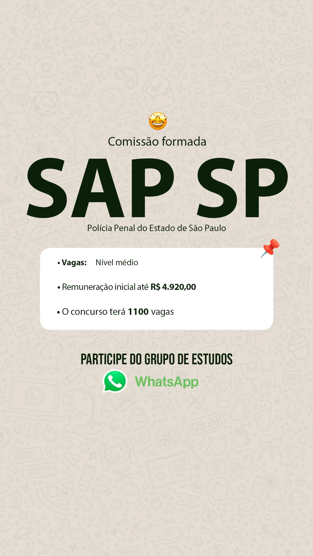 Polícia Penal de São Paulo (SAP SP): comissão formada! - Estratégia ...