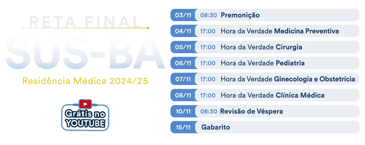 EMED - Reta Final SUS-BA Residência Médica - Estratégia MED