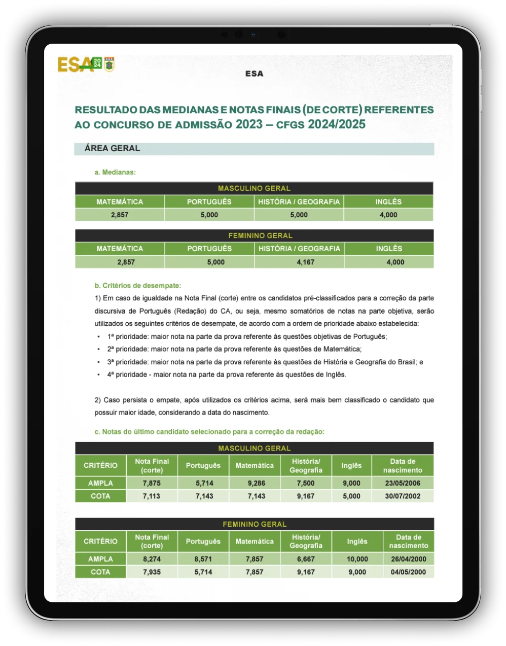 Simulado Nacional ESA - Estratégia Militares